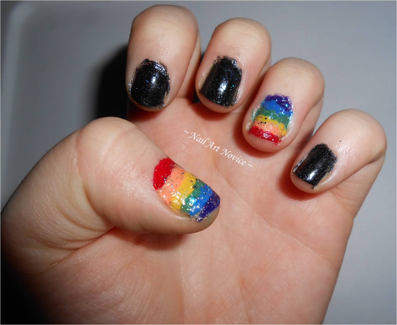 Nail Art Novice: LGBT History Month Inspired Mani