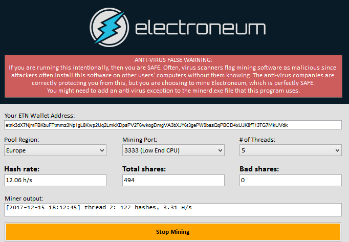 Mineria Bitcoin: Como Minar Electroneum facil y rapido desde tu PC