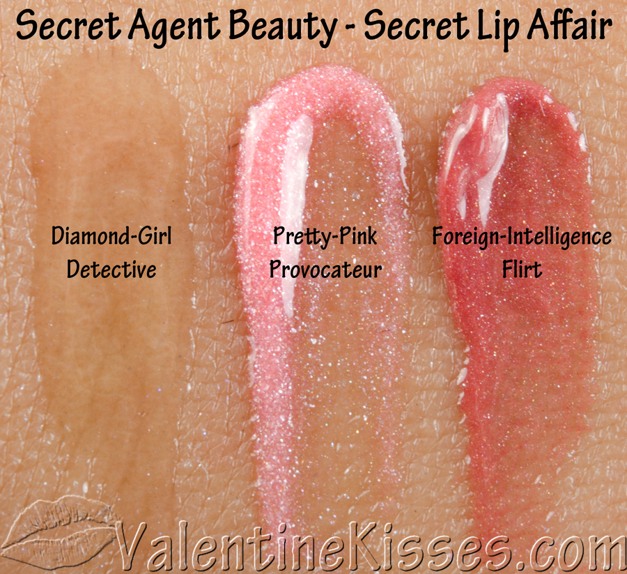 Valentine Kisses: Secret Agent Beauty Secret Lip Affair, 3 shades ...