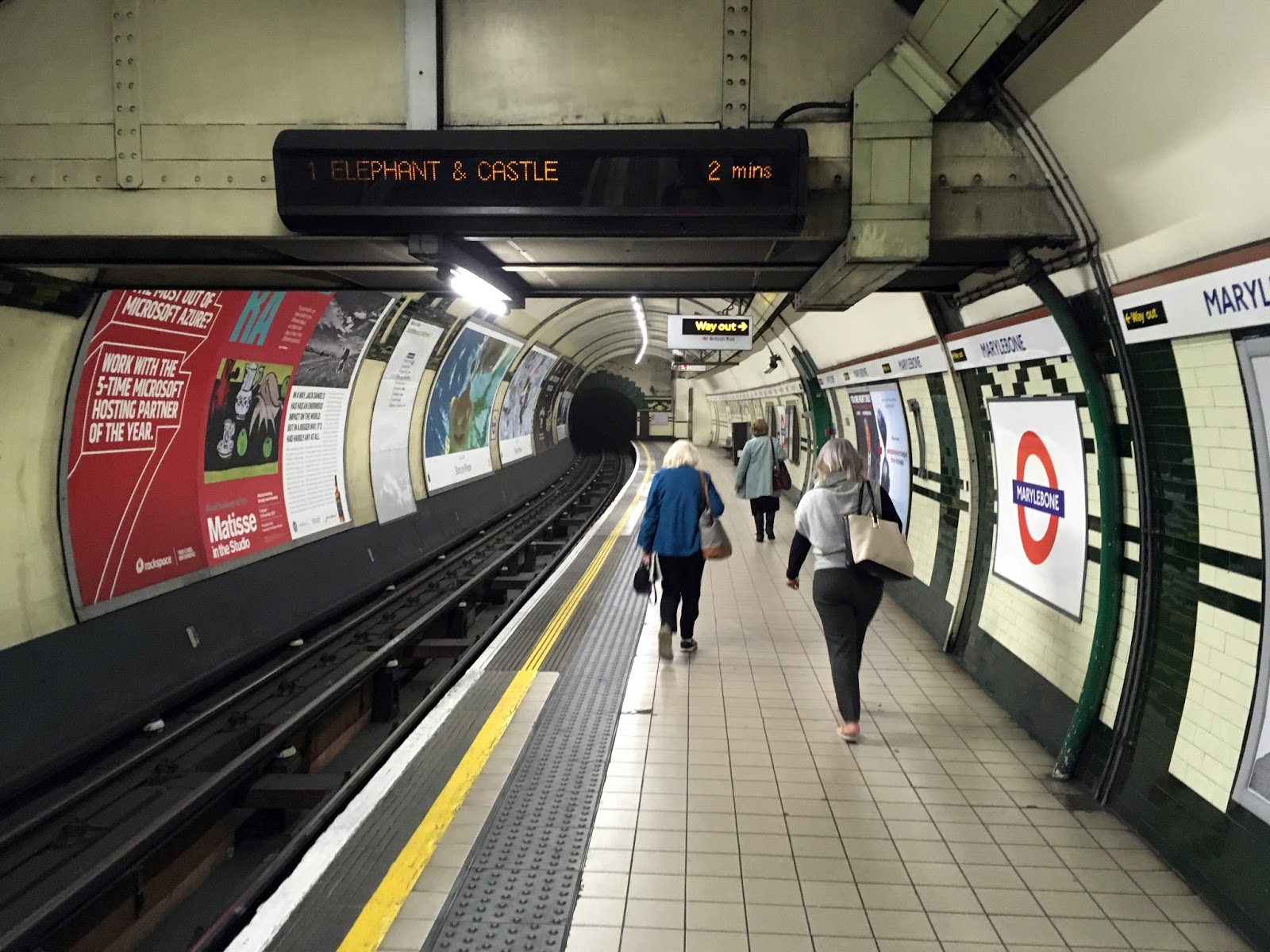 Calling at... British railway stations: Marylebone London Underground (ZMY)