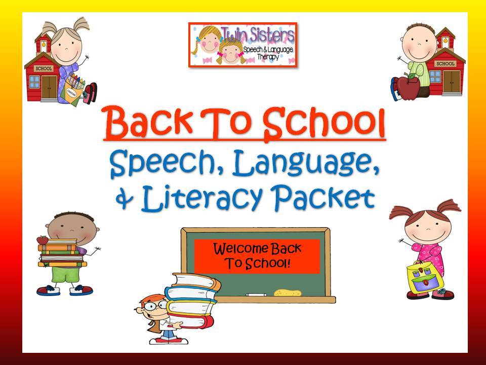 Twin Speech, Language & Literacy LLC: Back To School SLP Blog Hop!!