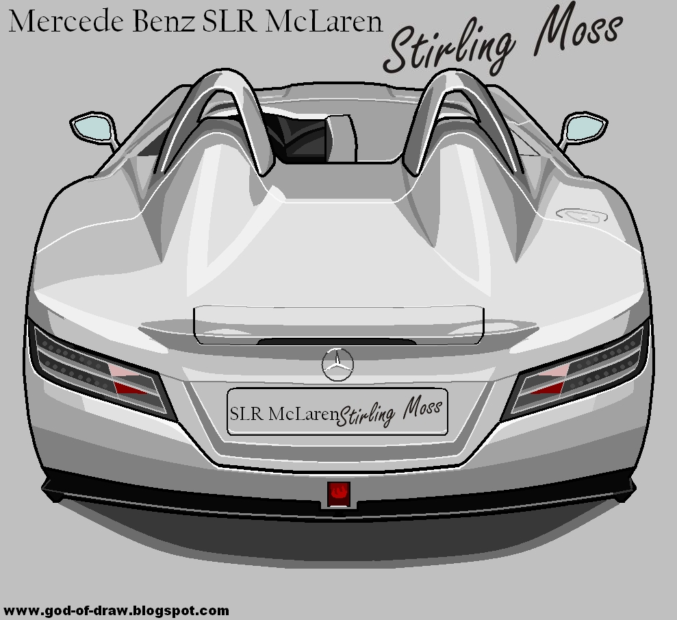 godofdraw: Mercedes Benz SLR McLaren Stirling Moss drawing on ms paint ...