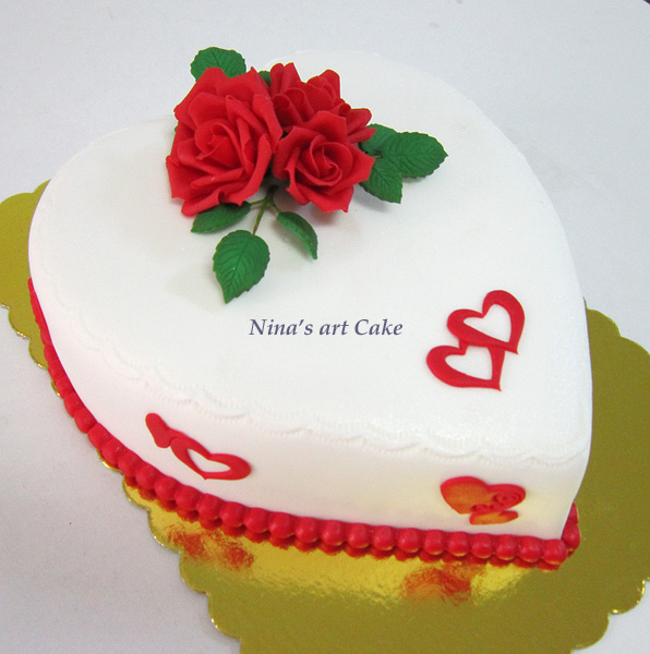 Nina's Art Cake: Tort inima