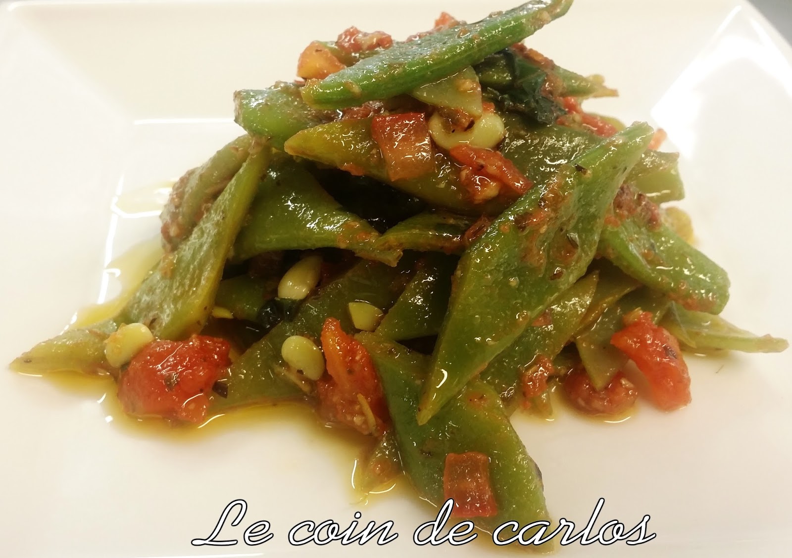 Le coin de Carlos: Haricots plats à la provençal