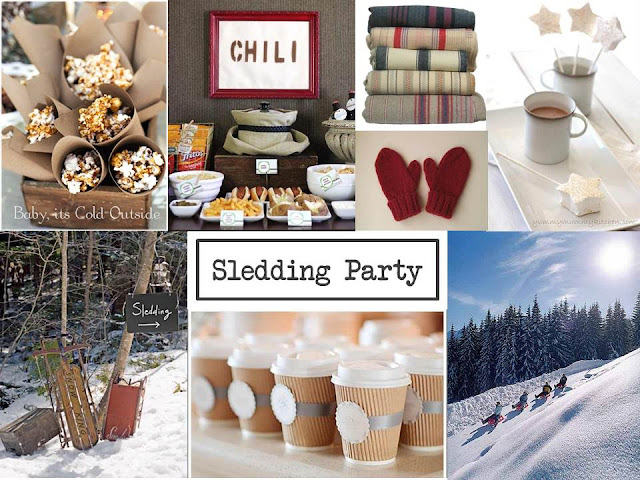 a chic farm life: A Sledding Party