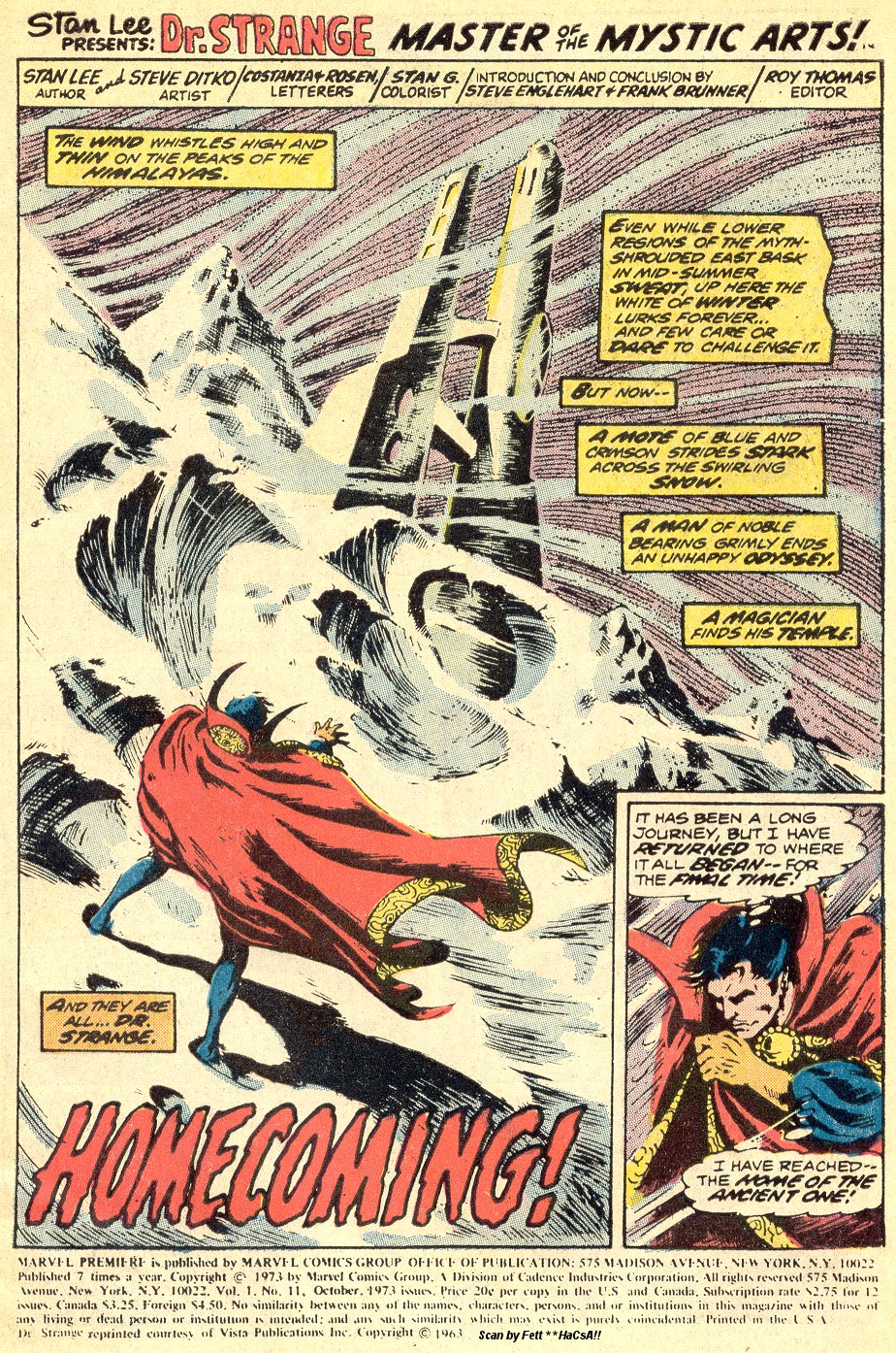 Read online Marvel Premiere comic - Issue #11