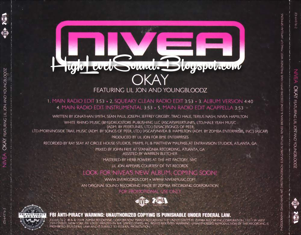 highest level of music: Nivea Feat. Lil Jon & YoungBloodZ - Okay-(Promo ...