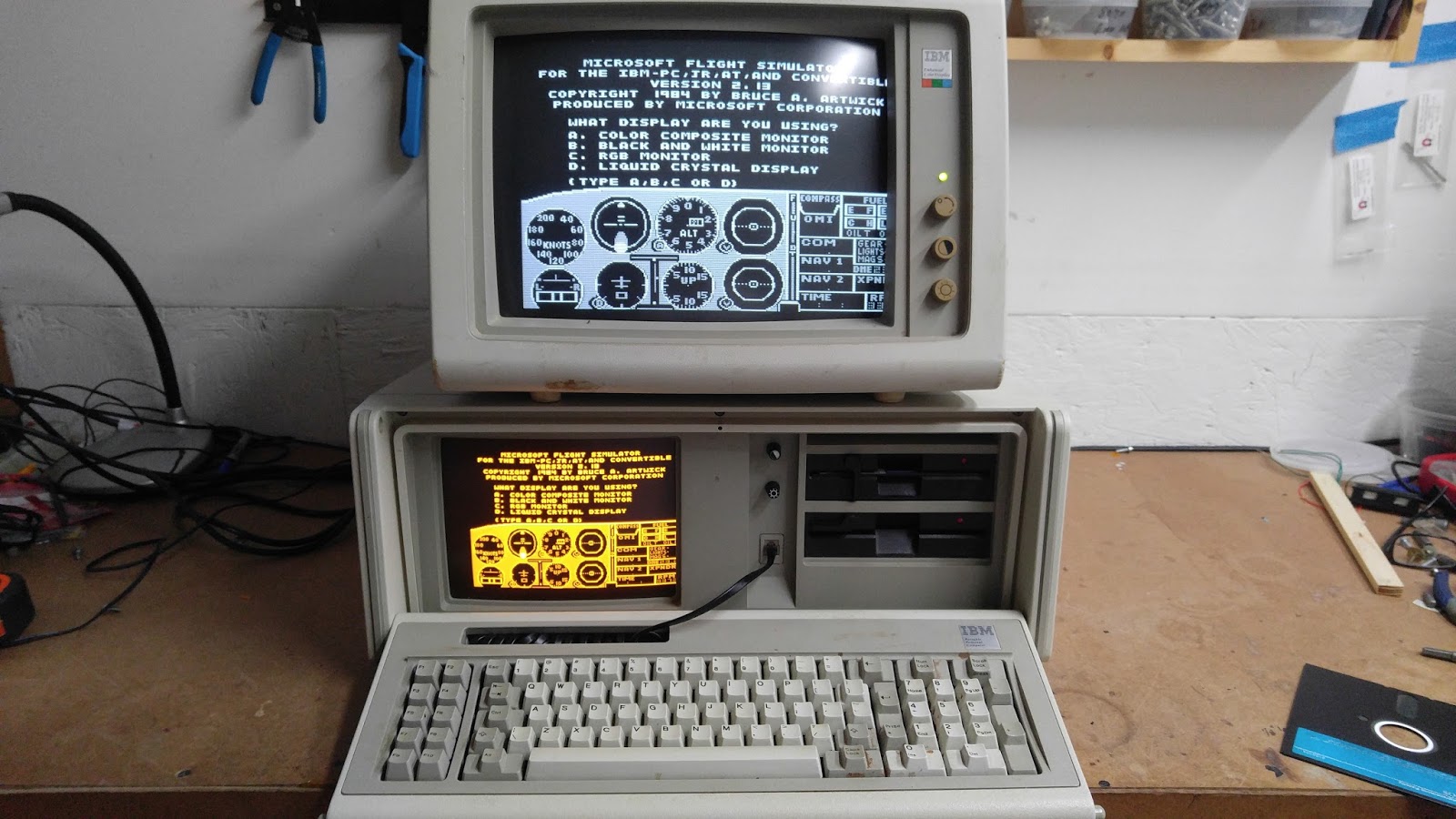 Vintage Computing Ibm Portable Personal Computer 5155 Swapping Out