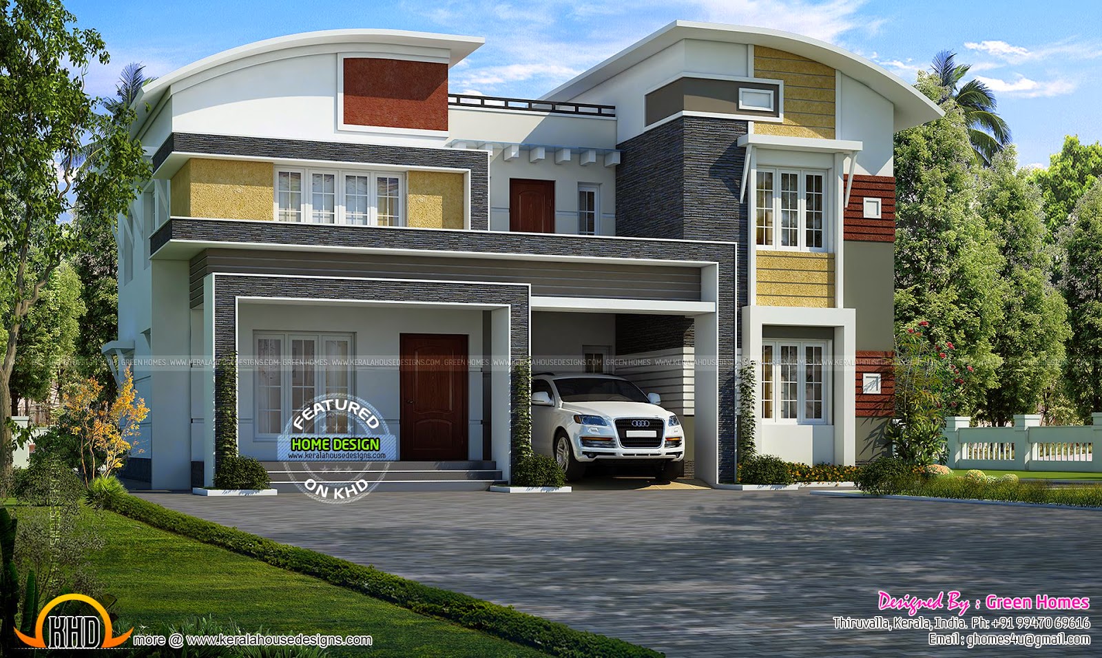 Beautiful modern mix house - Kerala Home Design and Floor Plans - 9K ...