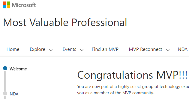 Renewed MVP status 2018-2019