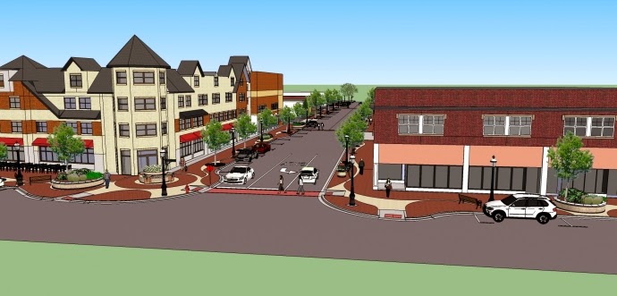Redevelopment Plans for Riverside, Illinois' Central Business District