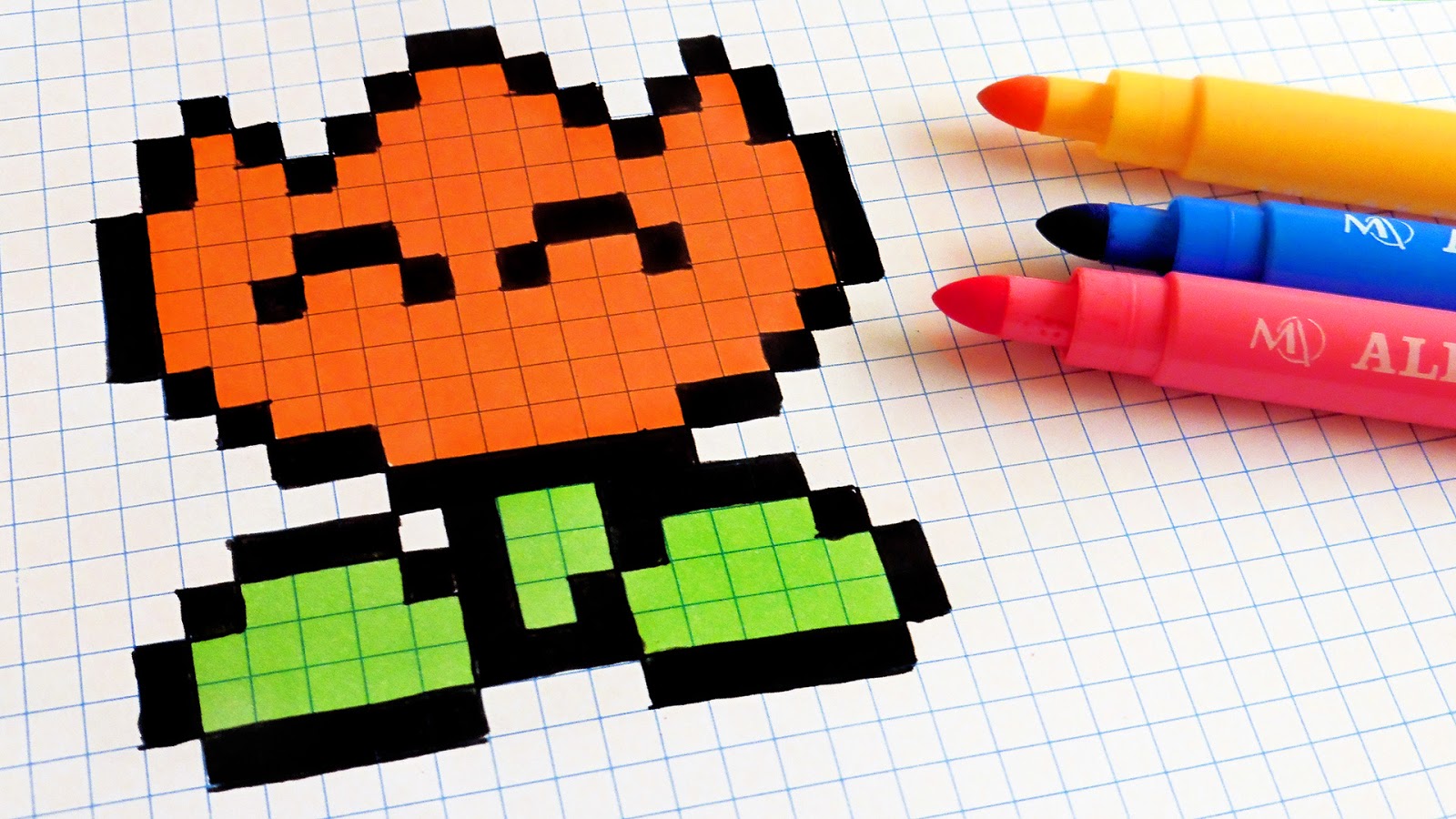 Handmade Pixel Art How To Draw Kawaii Tulip pixelart handmade-pixel-art-how-to-draw-kawaii-tulip-pixelart