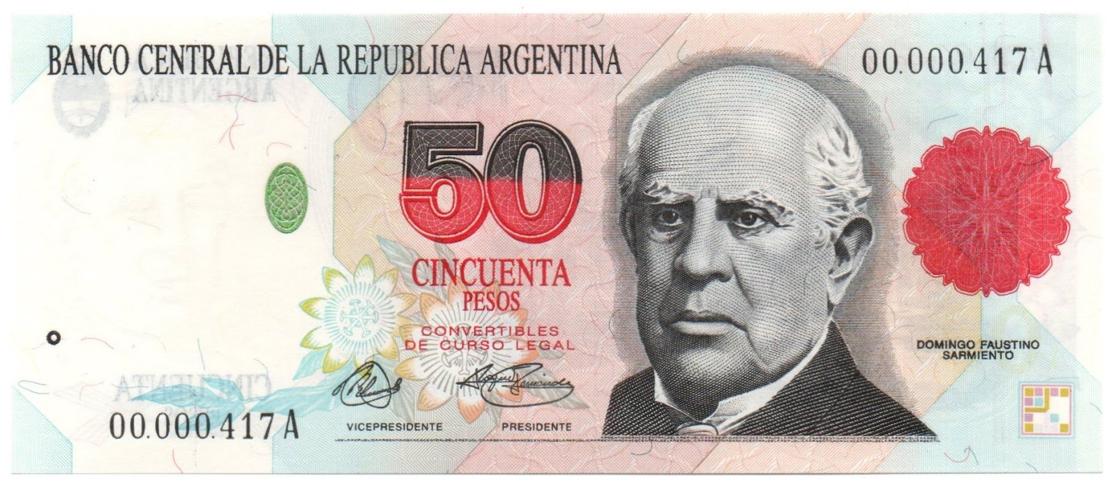 BILLETES DEL MUNDO: Argentina / BCRA / Pesos Convertibles / 1° Diseño ...
