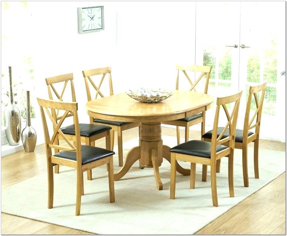 6 Person Round Glass Dining Table