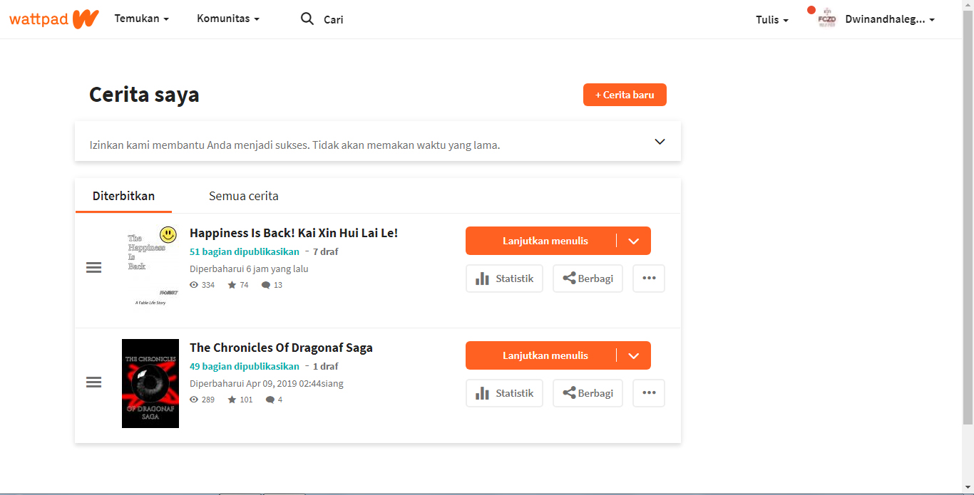 Menggunakan Wattpad Sebagai Media Penulisan - Feichangzhidao - Belajar ...