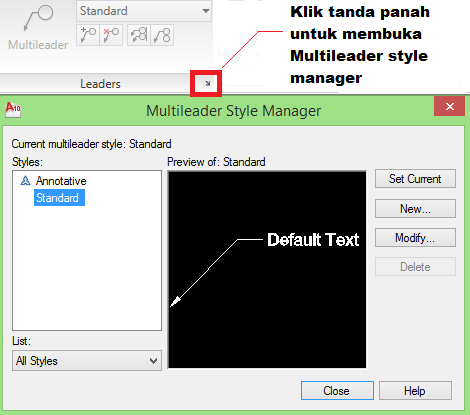 MENSETTING DAN MENGGUNAKAN MULTILEADER AUTOCAD - KAMPUS CAD