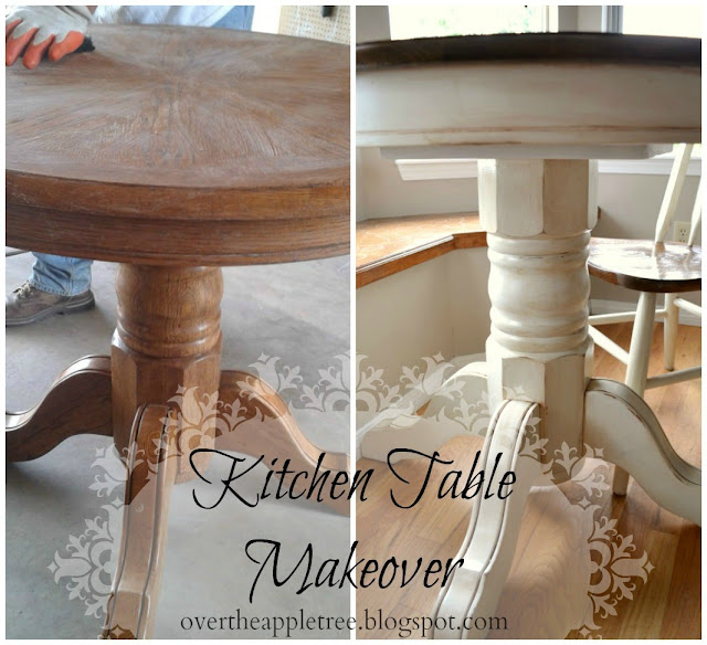 Over The Apple Tree: Kitchen Table Makeover
