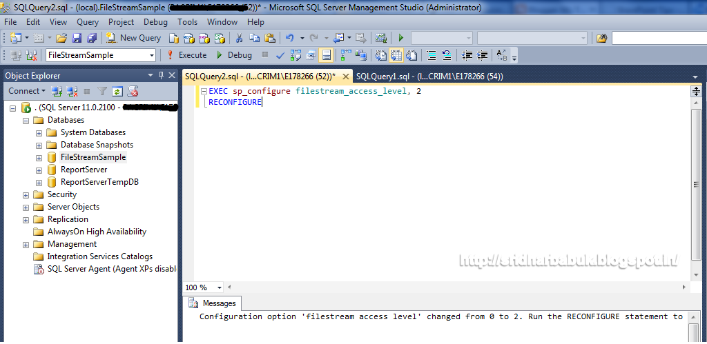 My Techy Thoughts: SQL Server 2012 - FileStream Enhancements