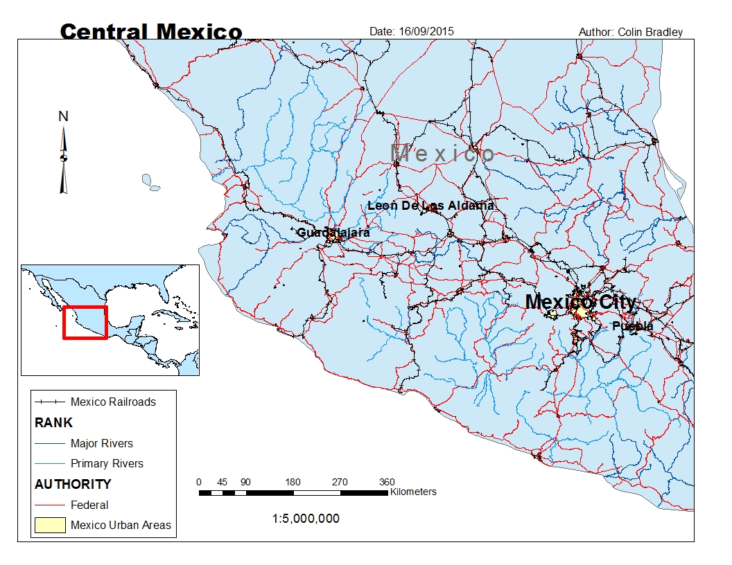 Colin's GIS Blog: GIS Cartography of Mexico