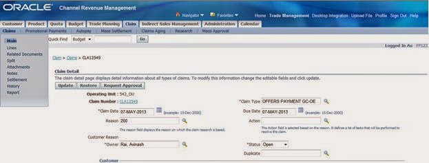 Oracle Applications: Oracle Trade Management - OTM