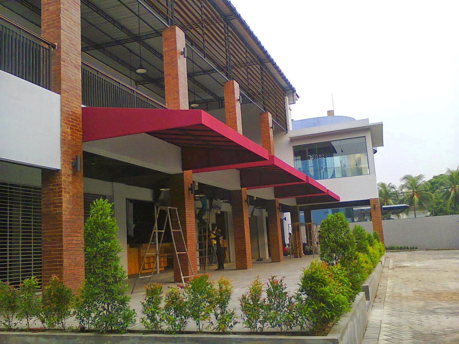 Canopy kain minimalis - Jasa Tenda Membrane, Canopy sunbrella - Awning ...