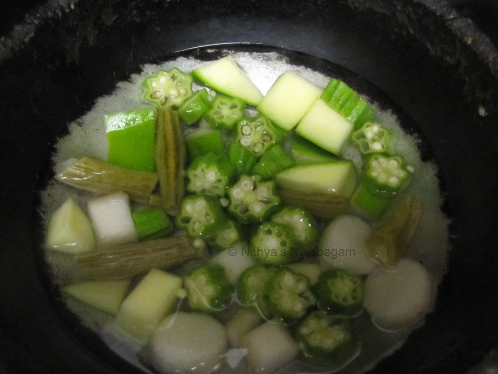 Mixed Vegetable Sambar | Idli dosa best side dish |Nithya's Nalabagam