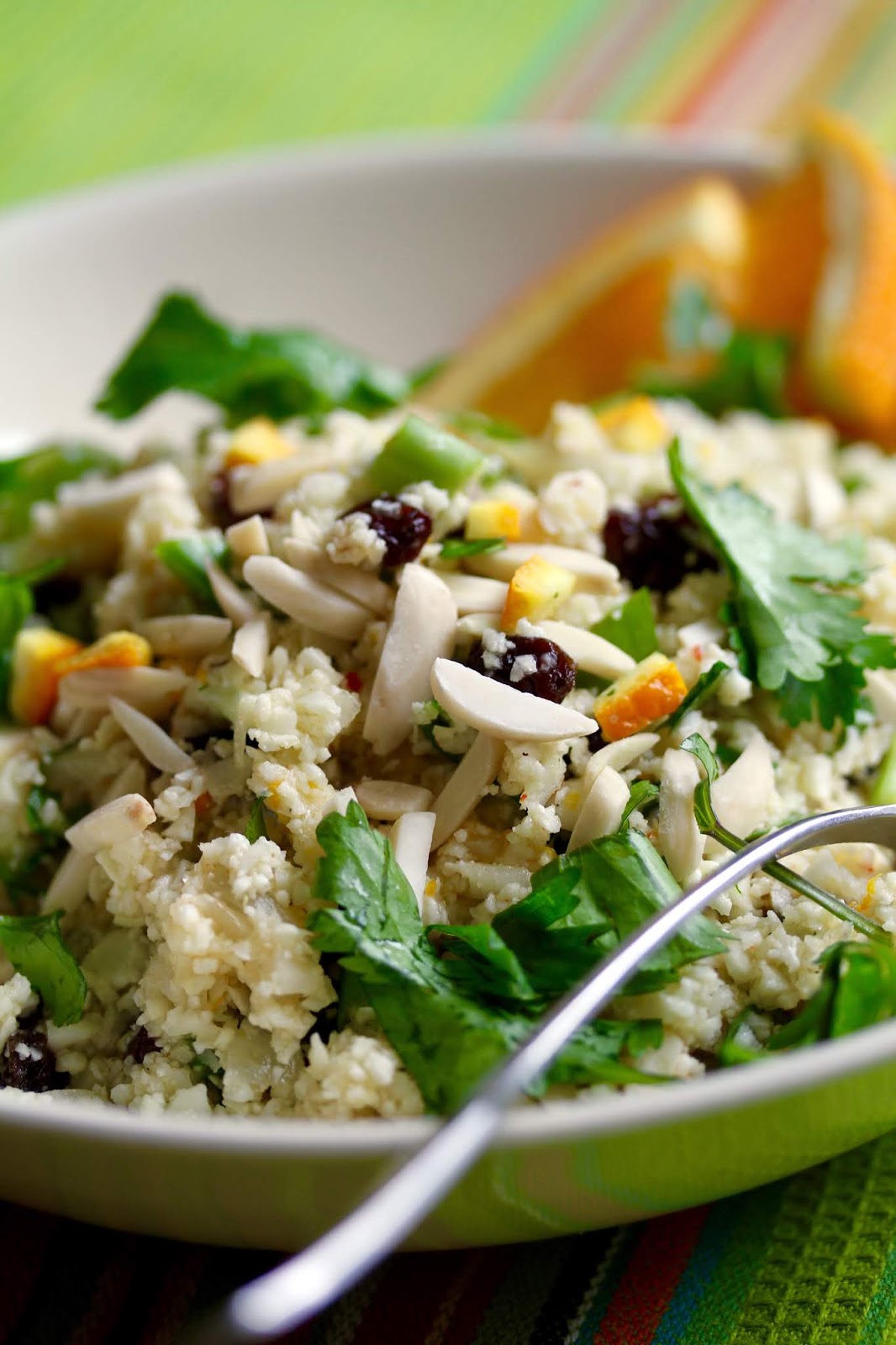 Smith's Vegan Kitchen: Orange-Scented Cauliflower Rice Pilaf