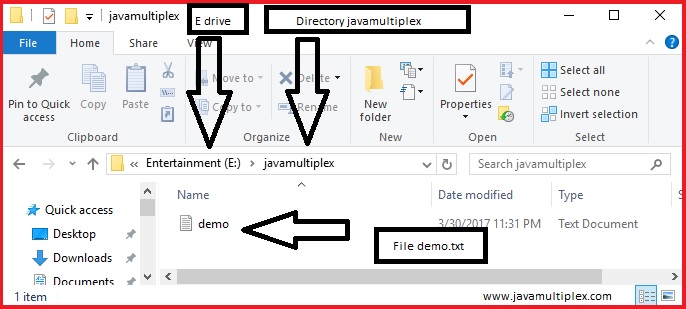 How To Create New File Inside Directory In Java
