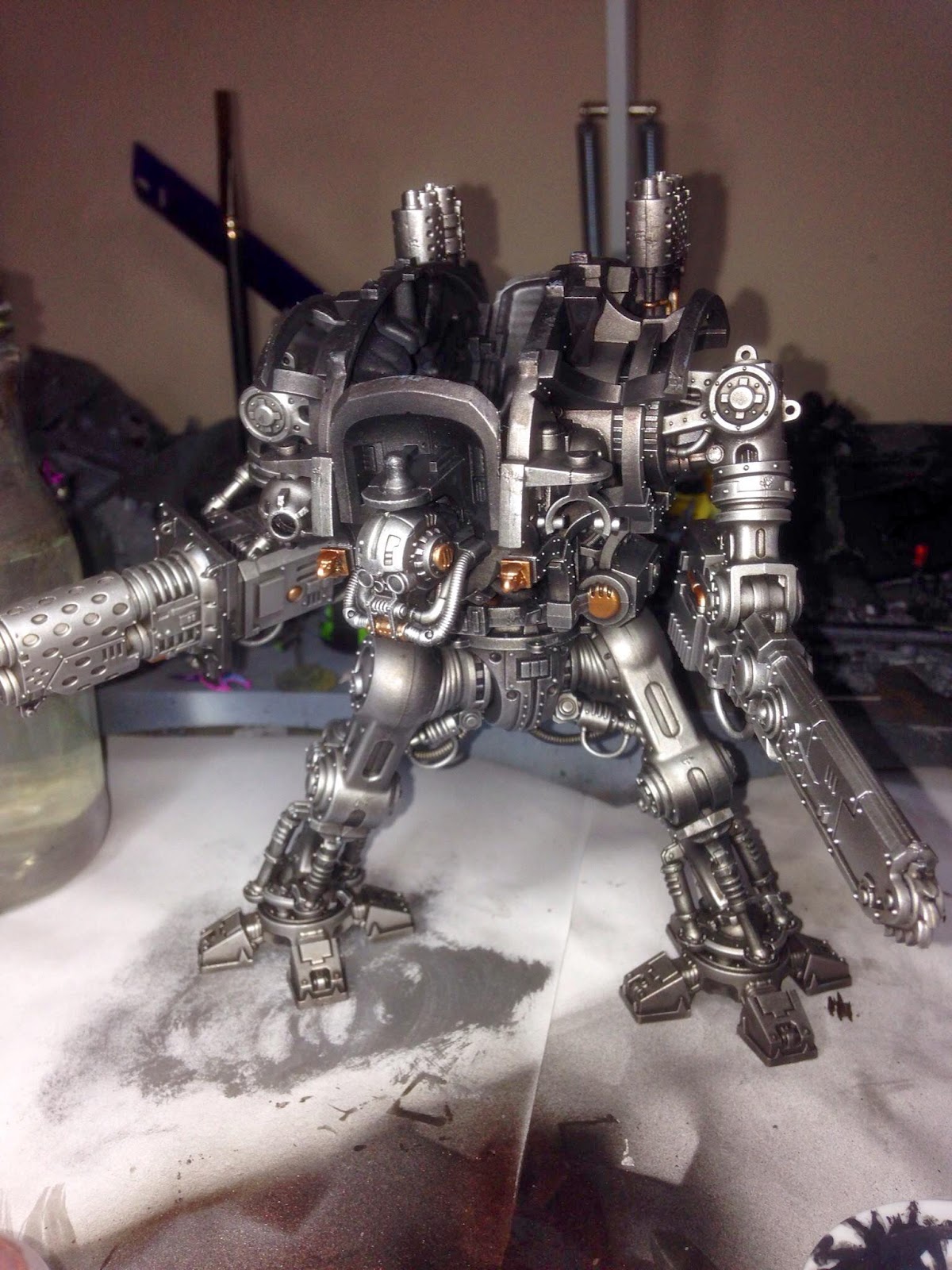 Rolling Average: Painting an Imperial Knight - The Skeleton