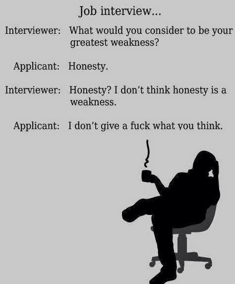 Job interview. Interviewer : What would you consider to be your ...