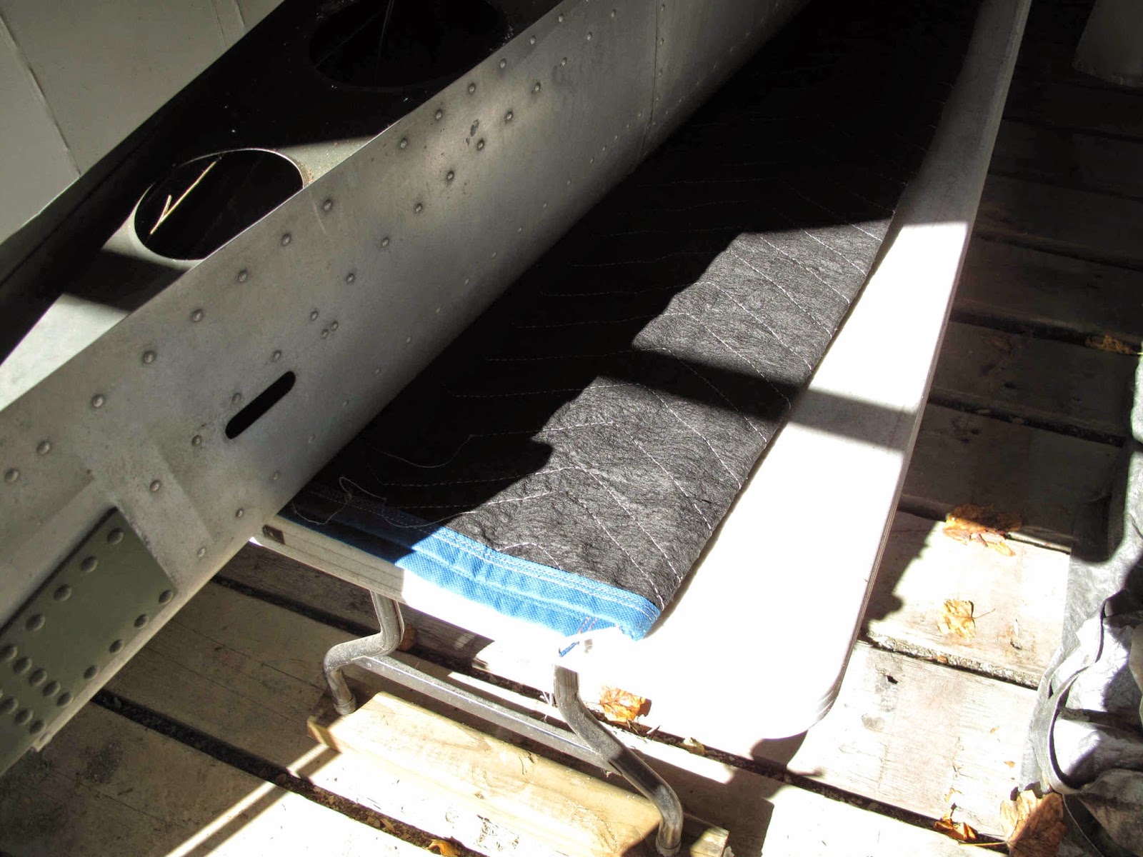 Cessna 140 Rebirth: First Damaged Fuselage Skin Panel Removed