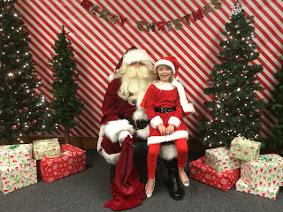 Melissa Rossiter: Heidi with Santa and Her 9th Birthday 2015