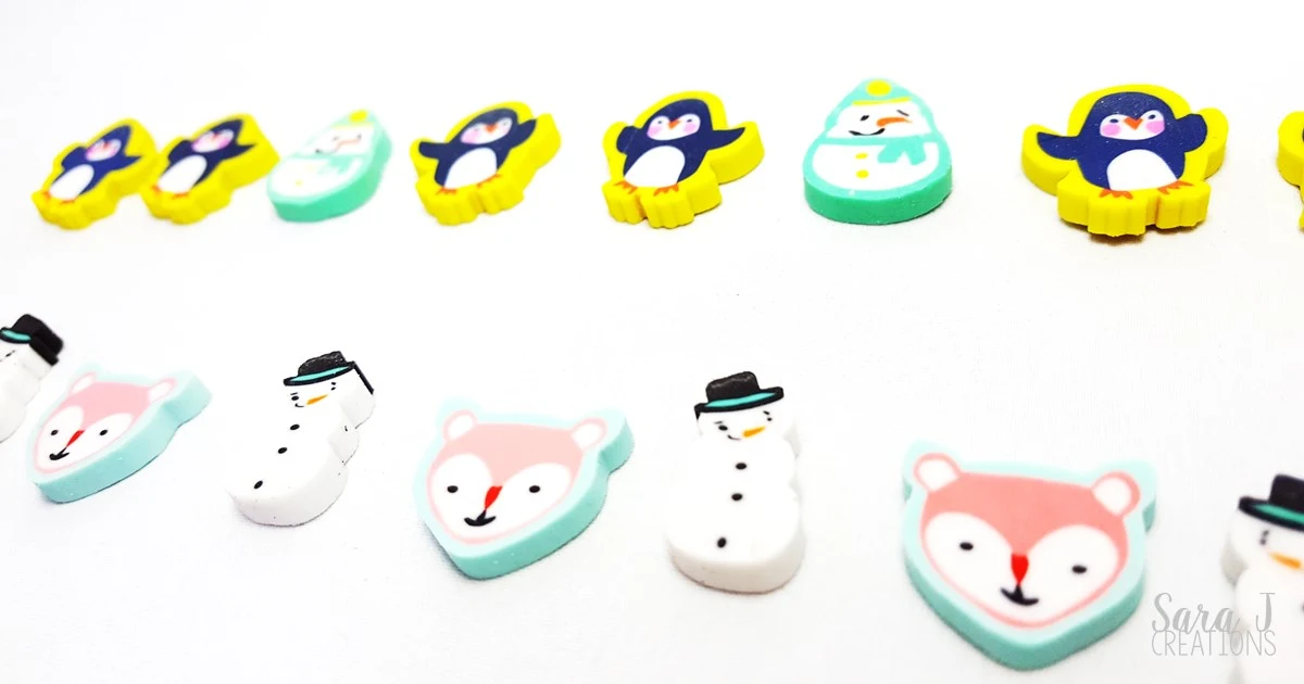10 Ways to Use Mini Erasers for Learning | Sara J Creations