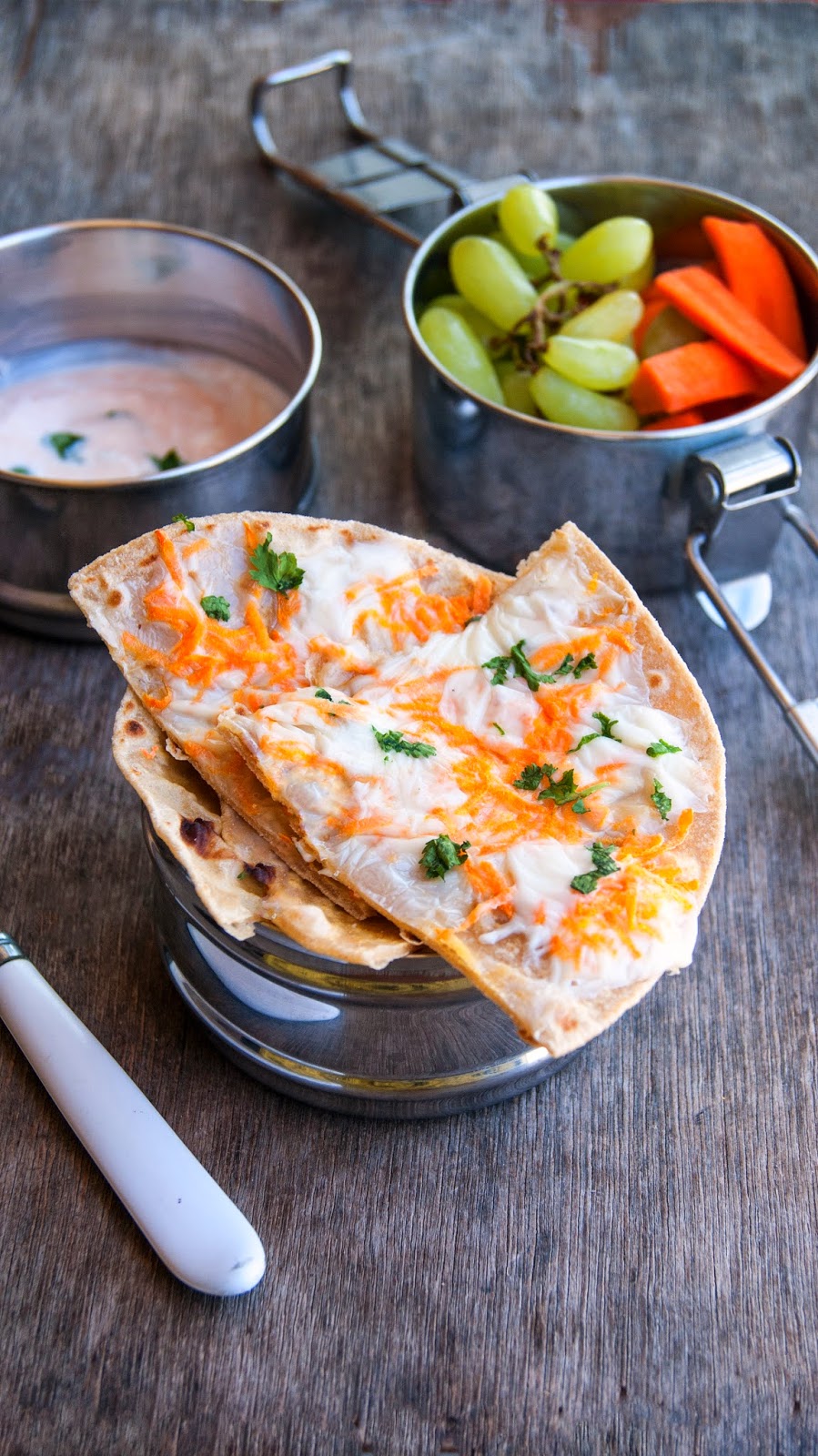 Always Hungry: Roti with amul cheese slice and carrots - easy lunch box ...