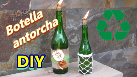 El rincón de las manualidades caseras.: Antorchas con botellas recicladas