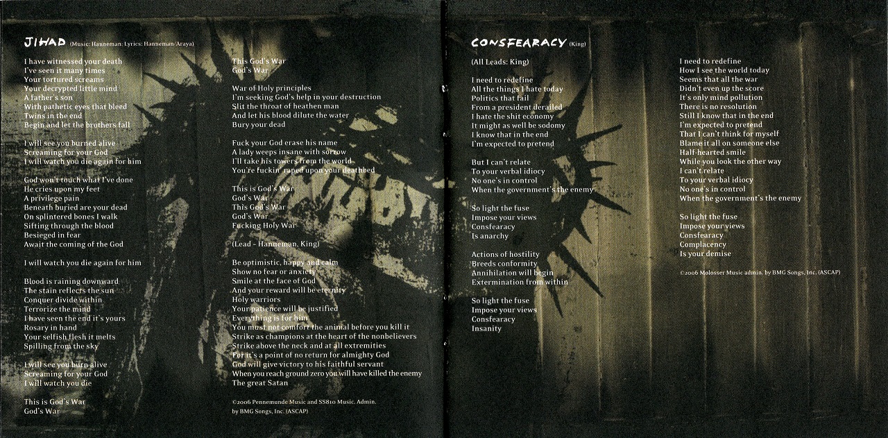 Cries from the Quiet World: Slayer "Christ Illusion"