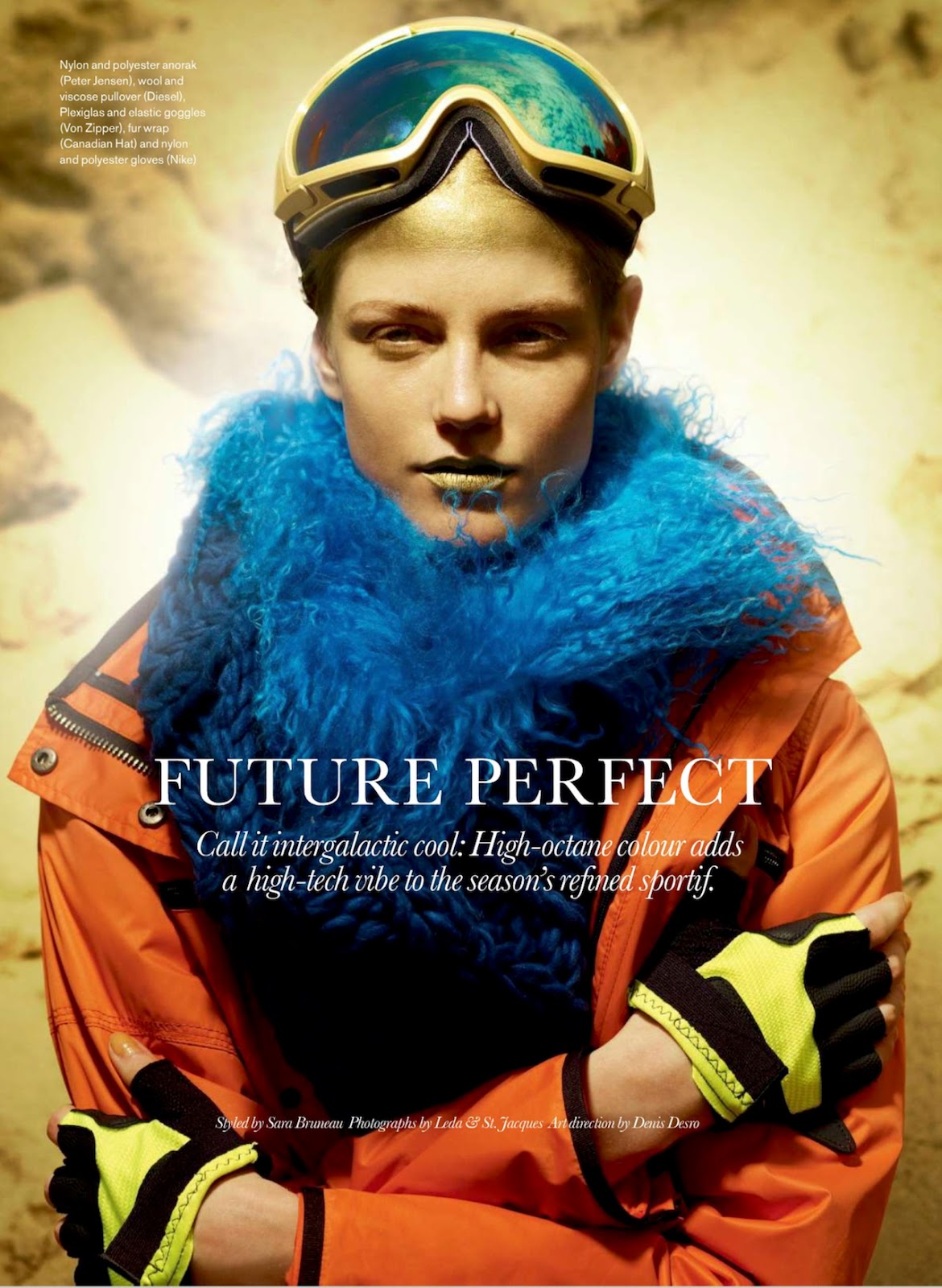 future perfect: sam rayner by leda & st. jacques for elle canada ...