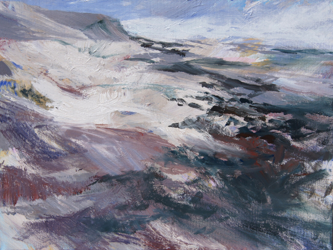 Daily Painters Abstract Gallery: "The Reckoning" by Janice Wright