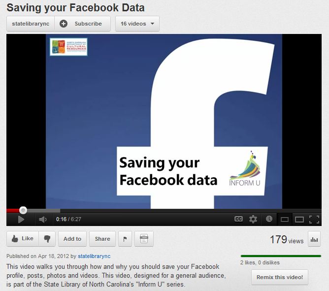 UpFront with NGS: Saving Your Facebook Data