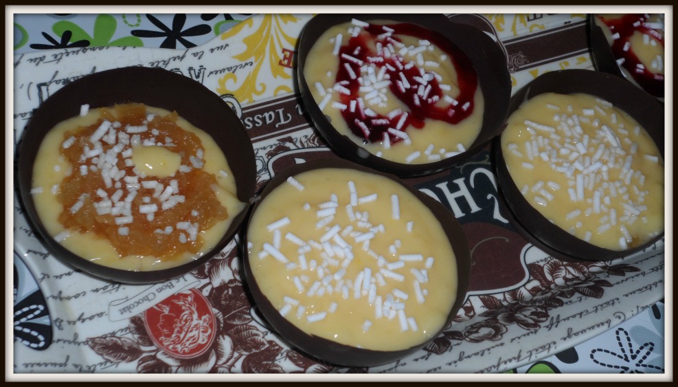 La Creatività di Anna!!!: Coppe di cioccolato con crema di mela per ...