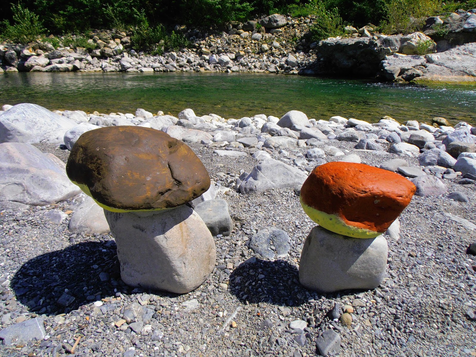 Cuore di sasso: I sassi colorati spuntano come funghi!