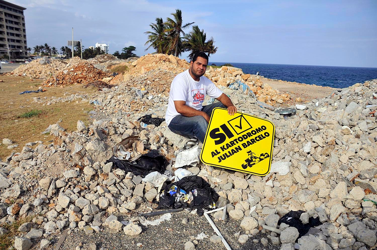 Kartodrómo Julián Barceló deshabilitado y convertido en basurero