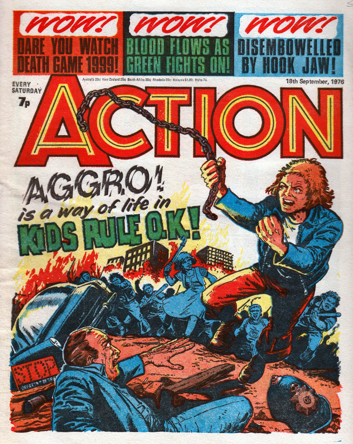 BLIMEY! The Blog of British Comics: ACTION: The aggro issue (1976)