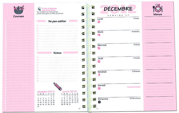 Réal-Isa-tions: Planning des repas de la semaine