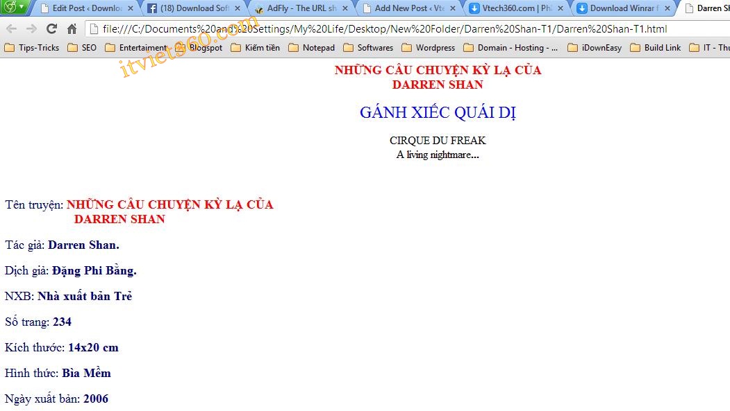 Download phần mềm chuyển đổi PRC sang DOC (Word) - Convert PRC
