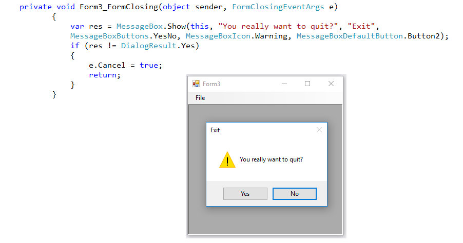 Net Skills Prevent Form From Closing By Displaying A Message Box In net-skills-prevent-form-from-closing-by-displaying-a-message-box-in