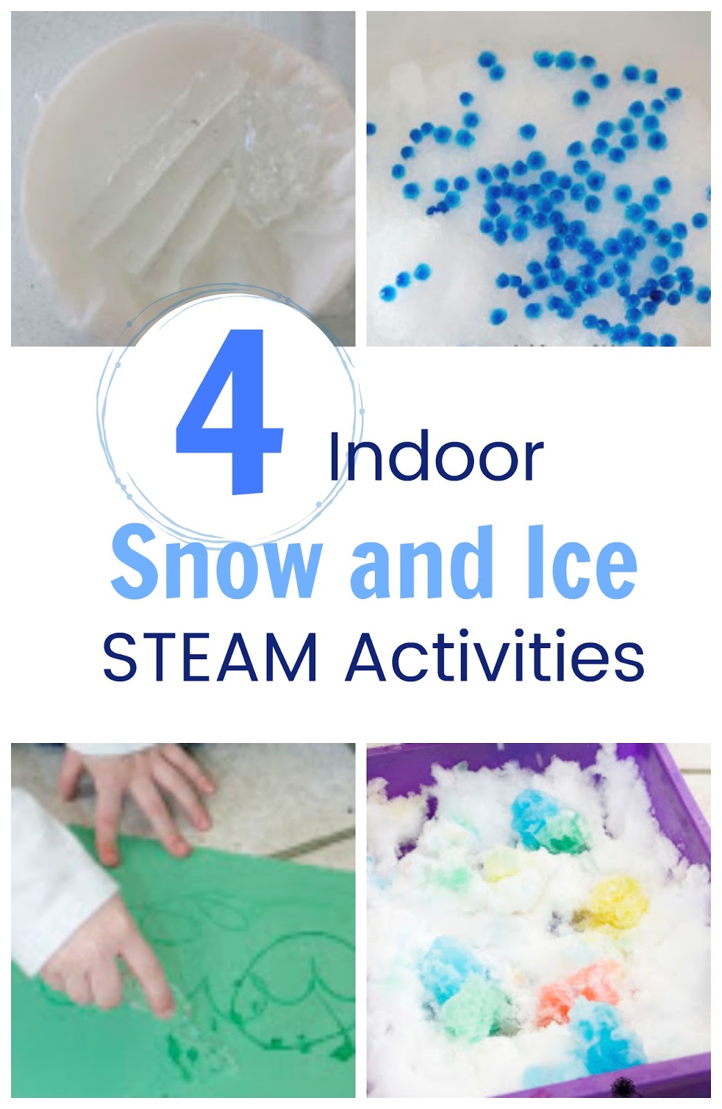 4 Ice and Snow STEAM Activities to do Indoors - Life with Moore Babies