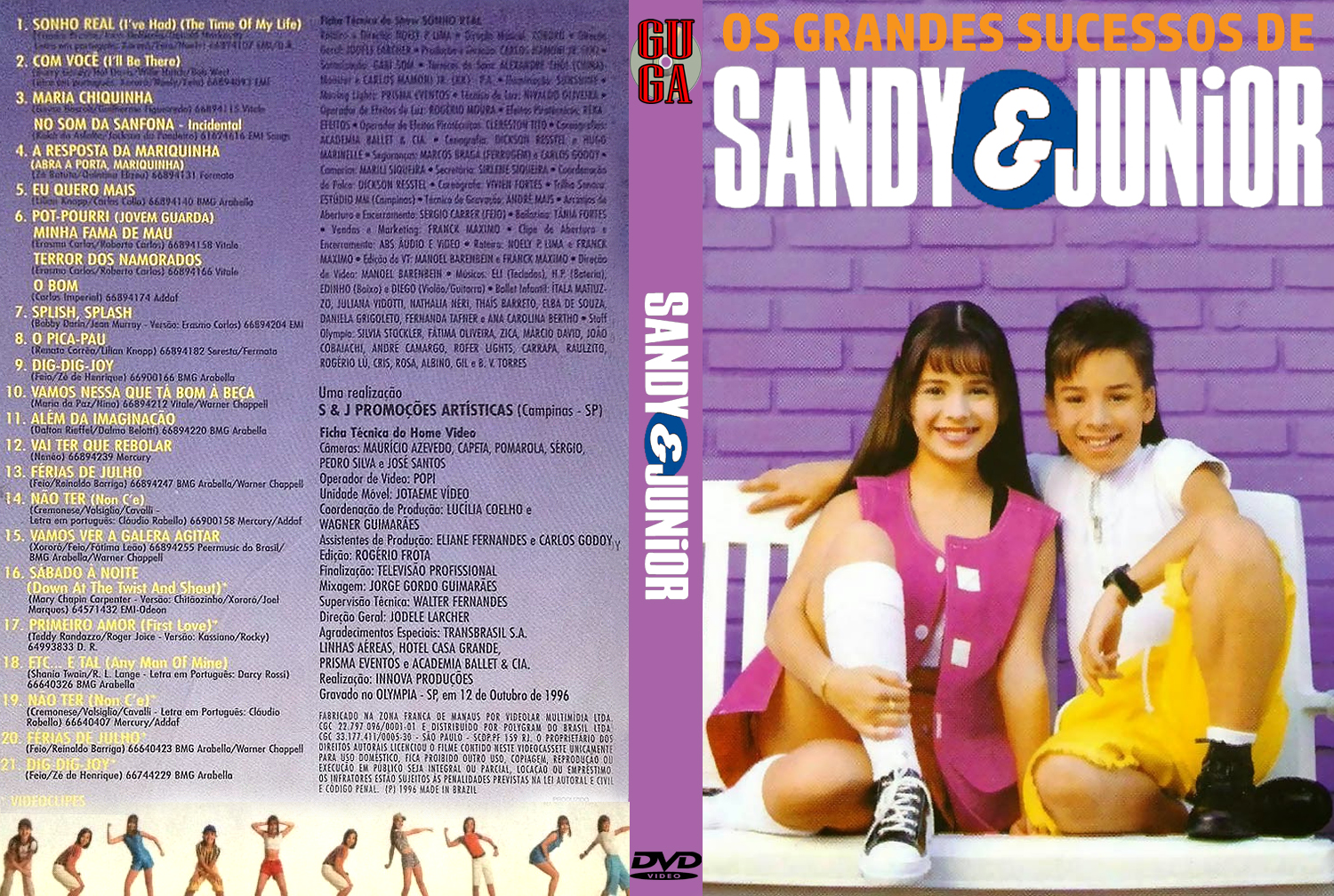 Guga DVDs: DVd Os Grandes Sucessos De Sandy e Junior
