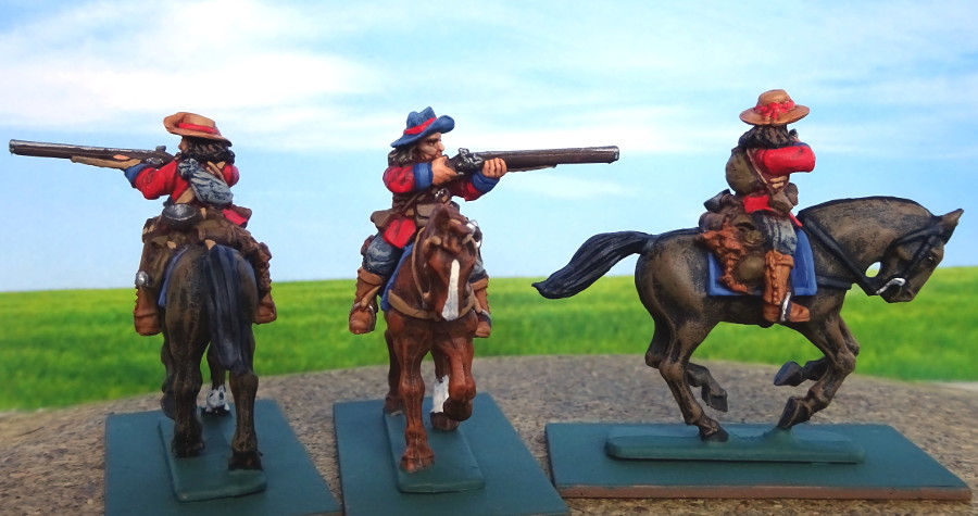 Miniature Soldiers: ECW Dragoons on horseback