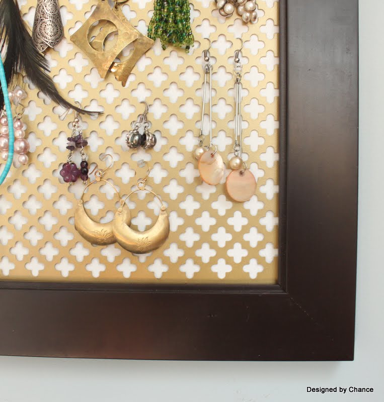 Designed by Chance: DIY Jewelry Display Frame